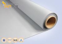 China Fireproof Polyurethane PU Coated Fiberglass Fabric Fire Resistant Thermal Insulation for sale