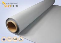 China M0 Certified 4H Satin 0.41mm Double PU Coated Fire Retardant Curtain Fabric for sale