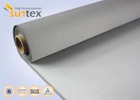 China 550C High Temperature Resistant PU Coated Fiberglass Cloth Roll 0.7mm Fire Protection for sale