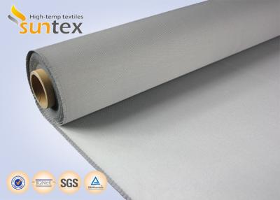 China 550C High Temperature Resistant PU Coated Fiberglass Cloth Roll 0.7mm Fire Protection for sale