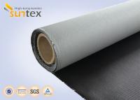 China Air Distribution PU Coated Fire Retardant Cloth Isolating Fabric Canvas 0.43mm Smoke Curtains for sale