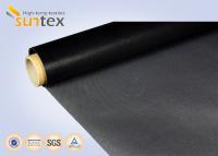 China Black PTFE Coated Fiberglass Fabric For Thermal Insulation System for sale