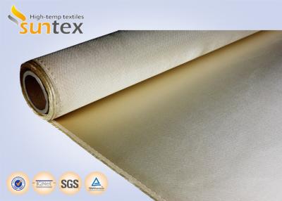 China 1.25mm Fire Protection High Temperature Fiberglass Cloth Silicone Coated for sale