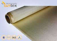 China Fireproof Curtain Fiberglass Fabric | Brown 0.65mm, Extreme High Temperature for sale