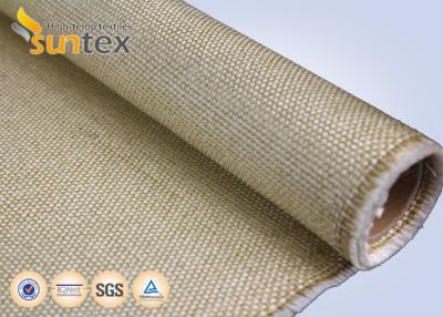 China Heavy Duty Vermiculite Coated Fiberglass Industrial Welding Fire Blanket Roll 800 C Resistance for sale