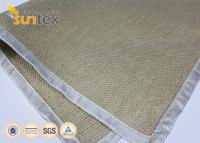 China Crowfoot Silica High Temperature Fiberglass Cloth 36OZ For Heavy Duty Welding Curtain for sale