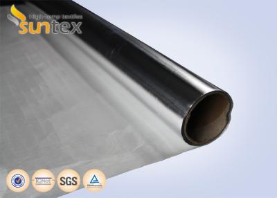 China 2. Silver Aluminum Foil Heat Reflective Fiberglass Fabric 0.2mm – Insulation Laminating Layer for sale