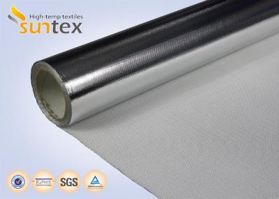 China Thermal Reflective Aluminum Foil Fabric 0.4mm for Heat Protection Gloves and Aprons for sale