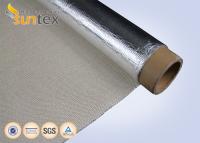 China Flexible Hose Fabricating Material: Silver Heat Reflective Aluminum Fiberglass Cloth for sale