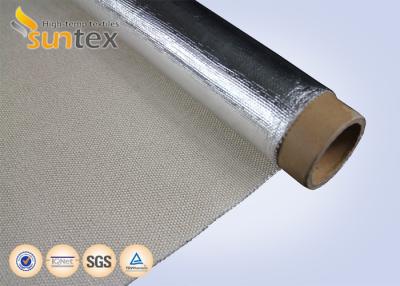 China Flexible Hose Fabricating Material: Silver Heat Reflective Aluminum Fiberglass Cloth for sale