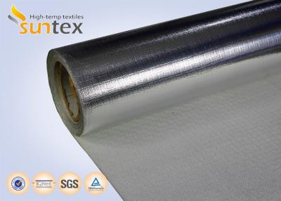 China 0.65mm 550°C Aluminum Coated Heat Reflective Welding Protection Material for sale
