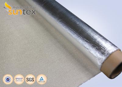 China - Removable Insulation Jacket Fabric: 0.7mm Aluminum Foil Fiberglass Heat Reflective Cloth for sale