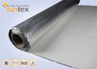 China 150℃ Heat Insulation Shield Material: Non Combustible Laminated Aluminum Foil Fiberglass Cloth (1.3mm) for sale
