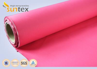 China 16oz Acrylic Coated Fiberglass Fabric Roll For Fire Blanket Fireproofing Curtain OEM colors for sale