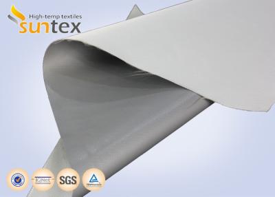 China One side silicone fabric with thickness  around 1mm silicone coated fiberglass fabric for sale