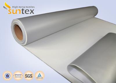 China Silver Gray Silicone Fiberglass Cloth For Removable Insulation Jackets for sale