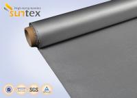 China 0.4mm Silicone Rubber Coated Fiberglass Cloth For Fabric Expansion Joints,Welding Fire Blankets for sale