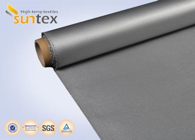 China 0.4mm Silicone Rubber Coated Fiberglass Cloth For Fabric Expansion Joints,Welding Fire Blankets for sale