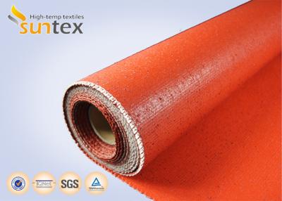 China Customized Colored  Silicone Fiberglass Fabric Fireproof High Temperature Thermal Insulation Silicone Coated Fabric Cloth for sale