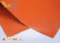 China Alkali Free Fireproof Silicone Coated Fiberglass Cloth For Thermal Insulation for sale