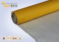 China Fireproof Heat Resistant Silicone Coated Fiberglass Fabric 850g/m2 for High Temperature Applications for sale