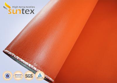 China 32oz. Both Side Silicone Coated Fiberglass Cloth For Welding Blanket And Flexible Connector for sale