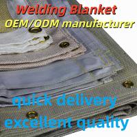 China 100% Fiberglass Welding Blanket with 550°C Heat Resistance and Acrylic Coating for Industrial Safety for sale