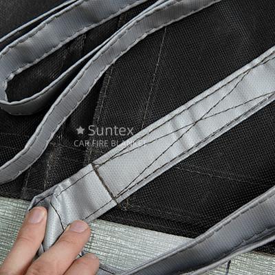 China Suntex EV Car Fire Blanket with 550℃/1000℃ Thermal Resistance for Oxygen Deprivation in Gray for sale