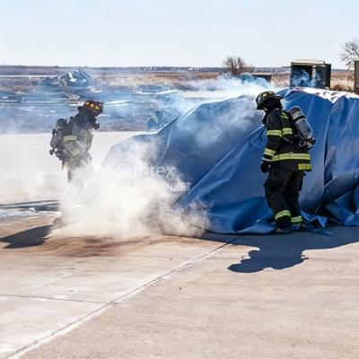 China Suntex Series Car Fire Blanket with 550℃/1000℃ Thermal Resistance for Oxygen Deprivation in Gray for sale