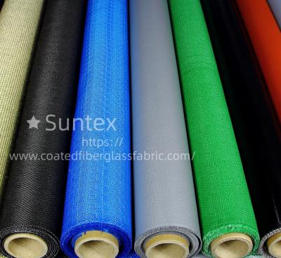 China Flame Retardant Silicone Coated Fiberglass Fabric with 850g/m2 Weight and 0.75mm Thickness for 260℃ Heat Resistance for sale
