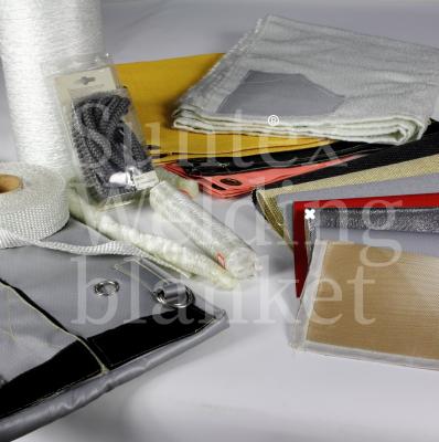 China 100% Fiberglass Welding Blanket - 550°C Heat Resistant Fire Blanket with Customizable Sizes for sale