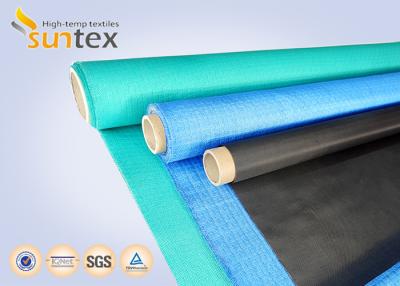 China Fireproof Acrylic Coated Fiberglass Fabric with 550 Degree C Temperature Resistance for Welding Blankets for sale