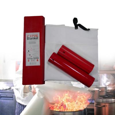 China 1000℃ Heat Resistant Fire Blanket Vermiculite Coated for Heavy Duty Welding Protection for sale