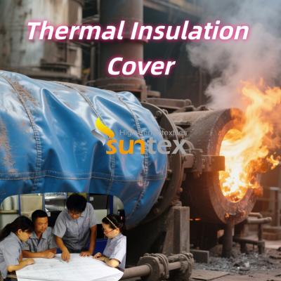 China Silicone Rubber Coated Thermal Insulation Fabric for Customizable Removable Insulation Jackets with 1000°C Temperature Resistance and Water Oil Resistance for sale