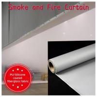 China Factory Direct Sale EN-13501 Certified Fire Smoke Curtain with 550°C Temperature Resistance and 0.6mm Thickness for sale