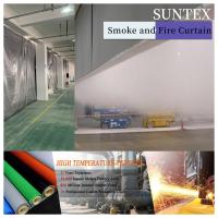 China High Performance Fire Curtain Fabric with 550°C Temperature Resistance, 0.6mm Thickness, and EN-13501 Certification for sale