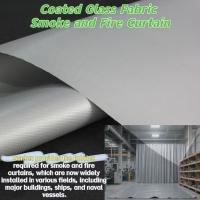 China EN-13501 Certified Fire Curtain Fabric with 550°C Temperature Resistance and Silicone Coated for Fire Protection for sale