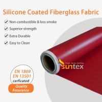 China Wholesale 850g/m2 Fireproof High Temperature Resistance Silicone Coated Fiberglass Fabric High Silica Fiberglass Cloth for sale
