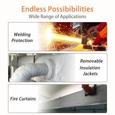 China High-Temperature Resistant Fireproof Silicone Coated Fiberglass Fabric 850g/m2 for Heat Insulation for sale