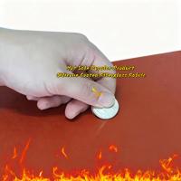 China Fireproof High Temperature Resistance (-70~260℃) Waterproof Silicone Coated Fiberglass Fabric High Silica Fiberglass Cloth for sale
