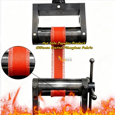 China Wholesale Custom Fireproof 850g/m2 Heat Resistant Silicone Coated Fiberglass Fabric Cloth for sale