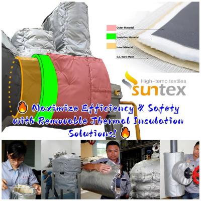 China 1000°C Temperature Resistant Customizable Water and Oil Resistant Thermal Insulation Fabric for Removable Insulation Jackets for sale