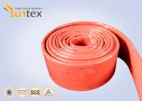 China Fire Retardant Silicone Coated Fiberglass Sleeving 100% E - Glass Yarn for sale