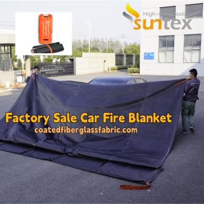China Factory Sale 1200 Degrees Celsius High Temperature Resistance EV Car Fire Blanket with 550℃/1000℃ Thermal Resistance and Oxygen Deprivation for sale