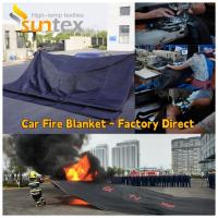 China 550℃/1000℃ Thermal Resistance EV Car Fire Blanket with Oxygen Deprivation and Gray Color for Lithium Battery Fires for sale