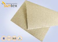 China Vermiculite Coated Fiberglass Fabric | 1200 Degrees High Temperature & Abrasion Resistance for sale