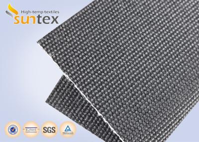China High Silica Fire Smoke Curtain Fabric with 880°C Temperature Resistance and Polyurethane Coated Fiberglass Material for sale