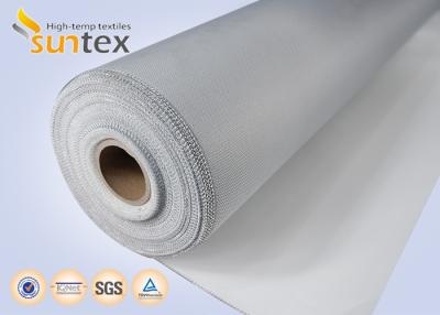 China Fabric Rigid PU Coated Glass Cloth For Fire Resistant Welding Blanket for sale