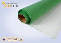 China Green Single side PU(Polyurethane) Coated Fiberglass Fabric for sale
