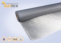 China Fireproof PU Coated Fiberglass Fabric one Sided For Expansion Joint for sale